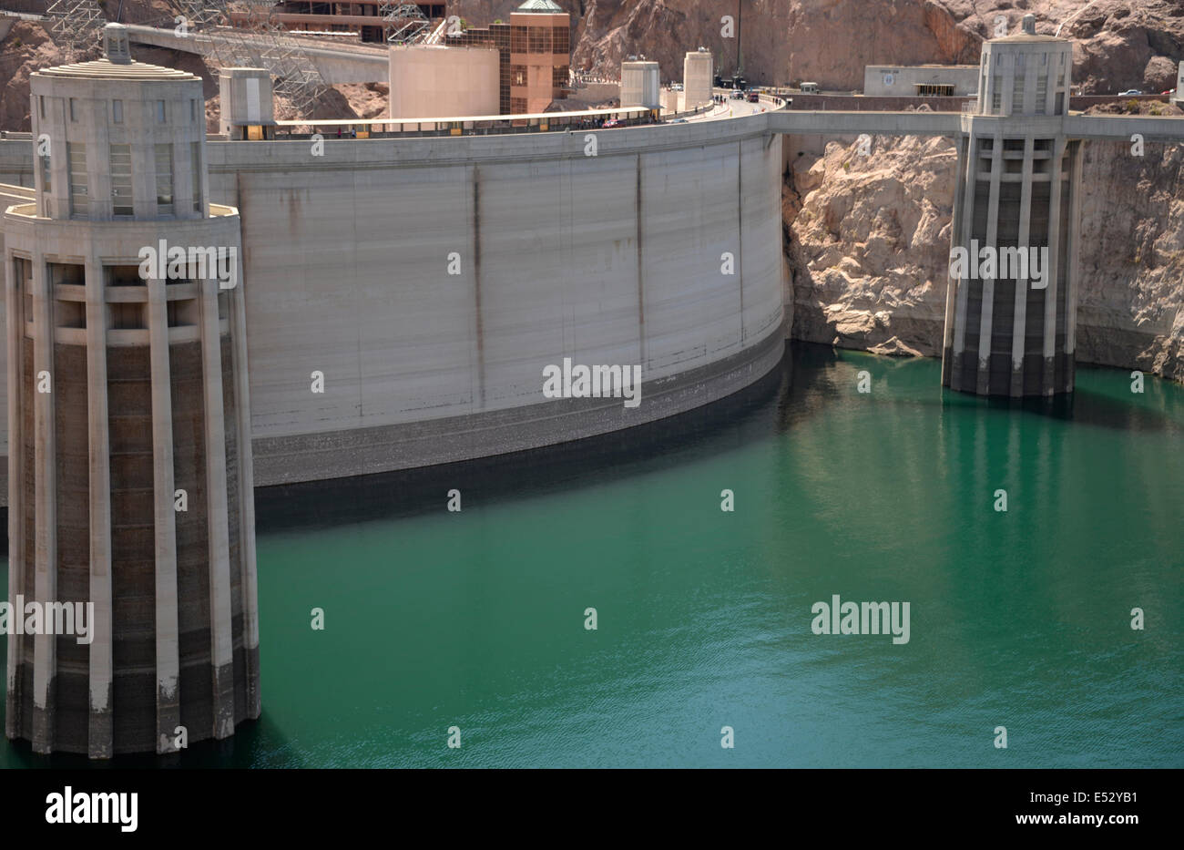 13. Juli 2014. Boulder City NV-USA. Foto des Lake Mead rund um den ...