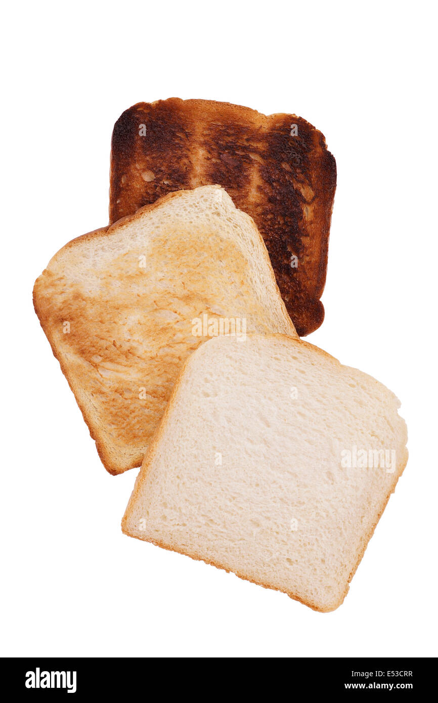Toastbrot wurde beim toasten verbrannt verbrannt toastscheiben beim ...