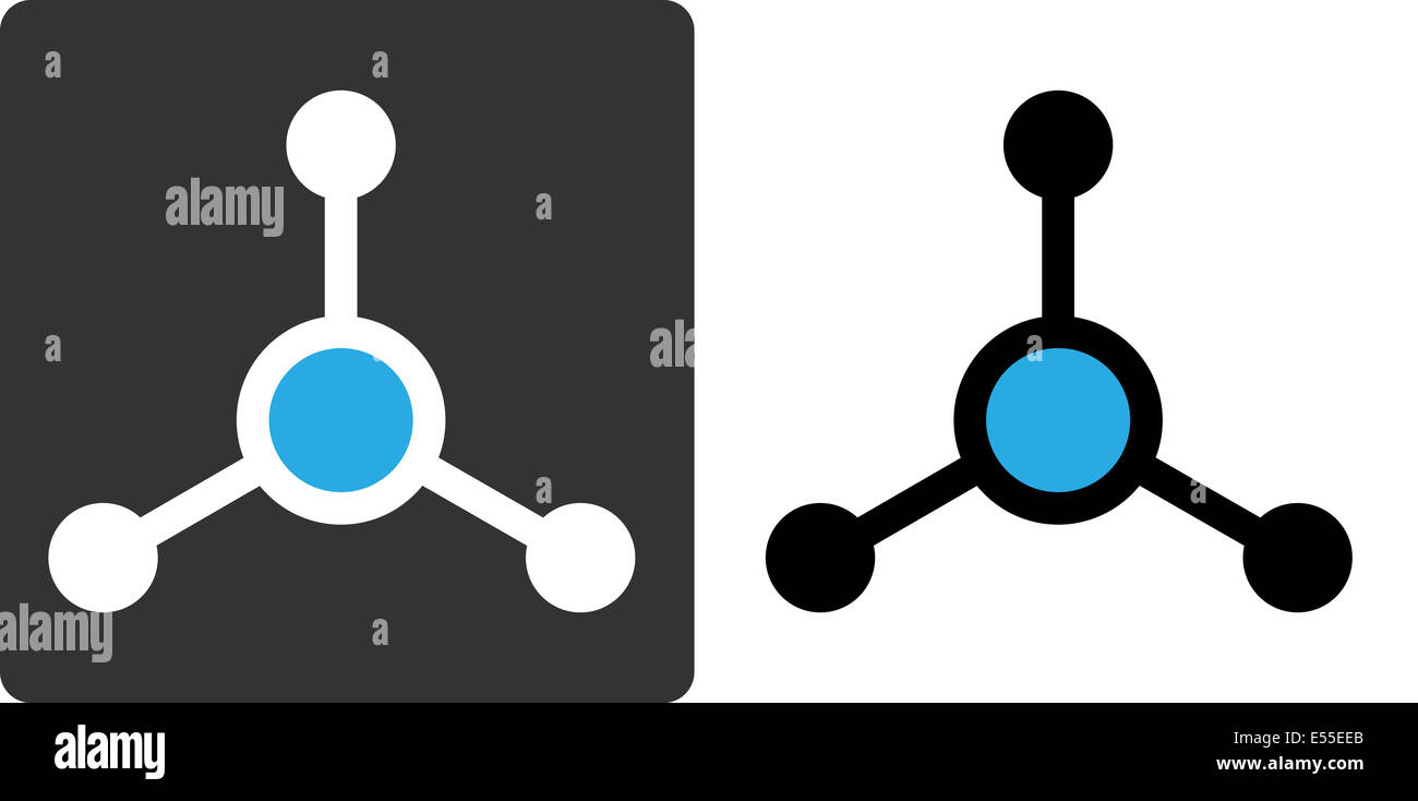 Ammonia nh3 molecule chemical structure -Fotos und -Bildmaterial in ...
