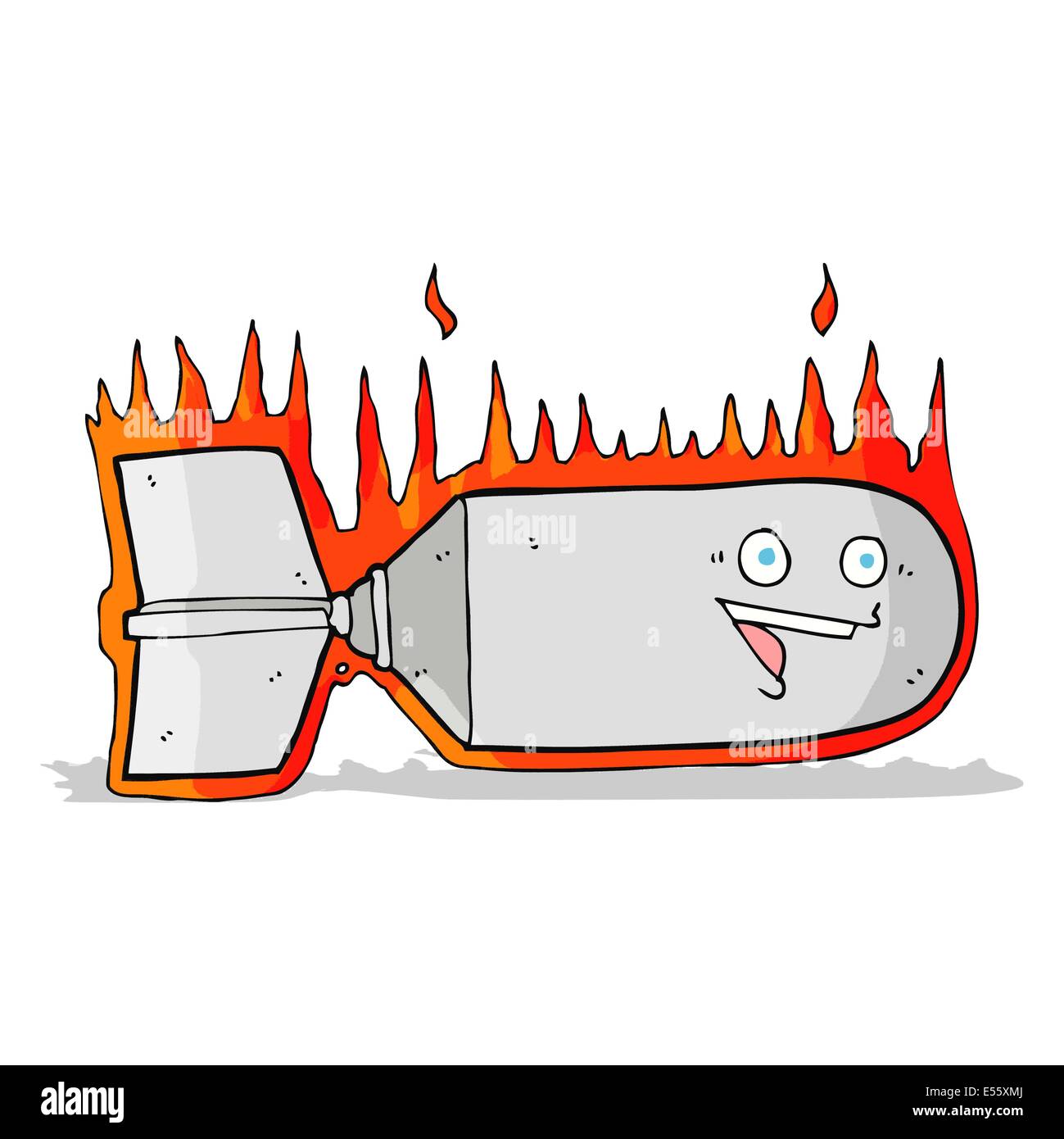 Cartoon falling bomb Stock-Vektorgrafiken kaufen - Alamy