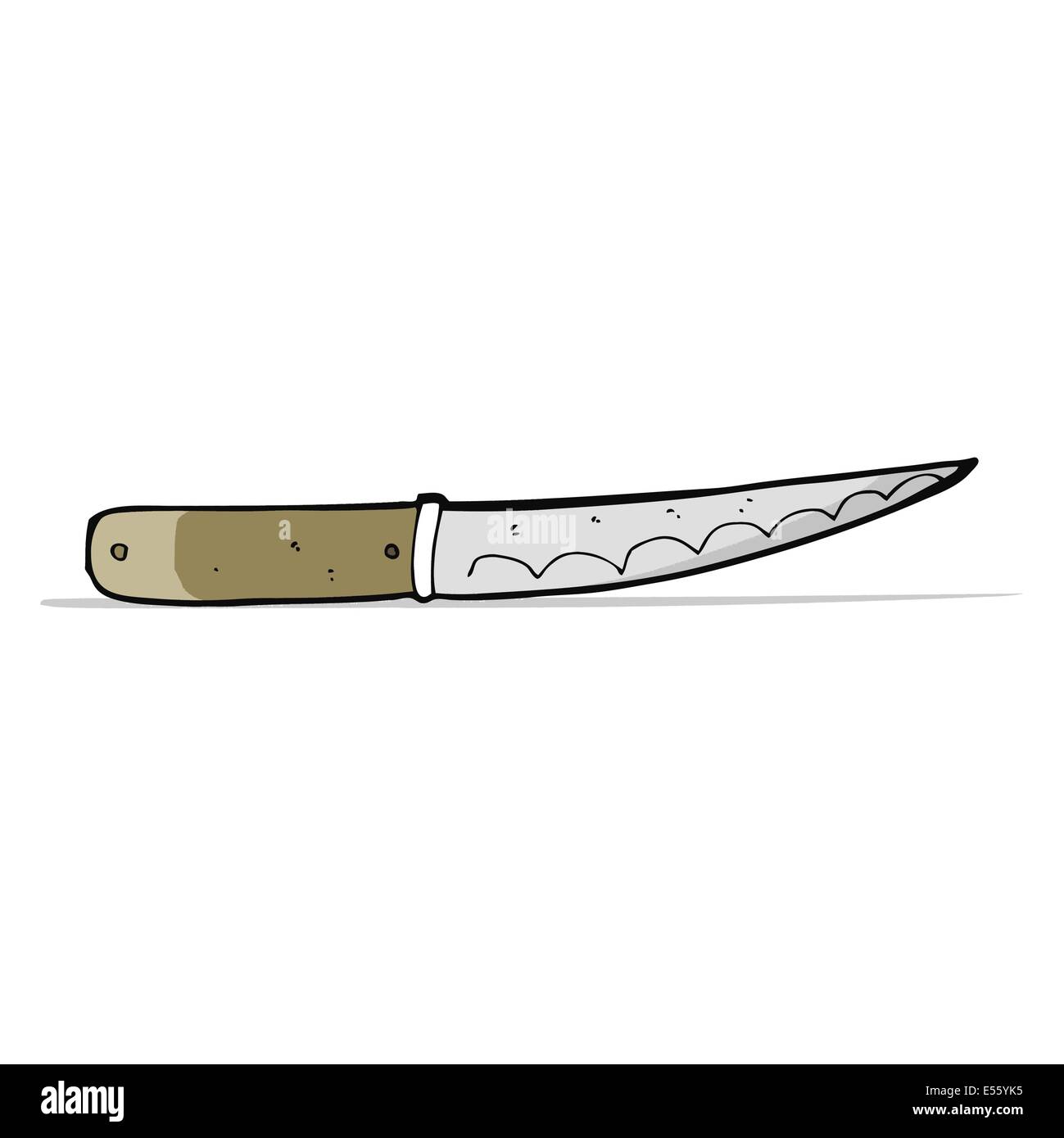 Cartoon illustration kitchen knife clip Ausgeschnittene Stockfotos und ...