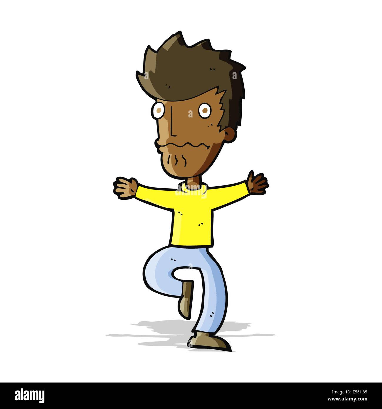 Cartoon frightened man -Fotos und -Bildmaterial in hoher Auflösung ...