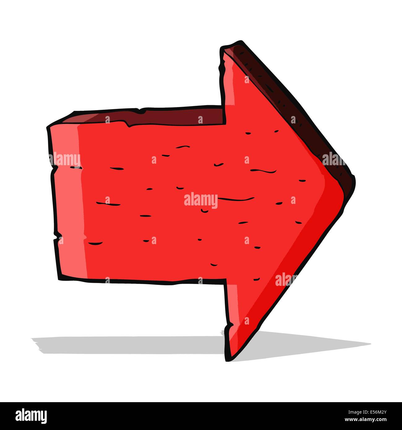 Cartoon zeigt Pfeil-Symbol Stock-Vektorgrafik - Alamy