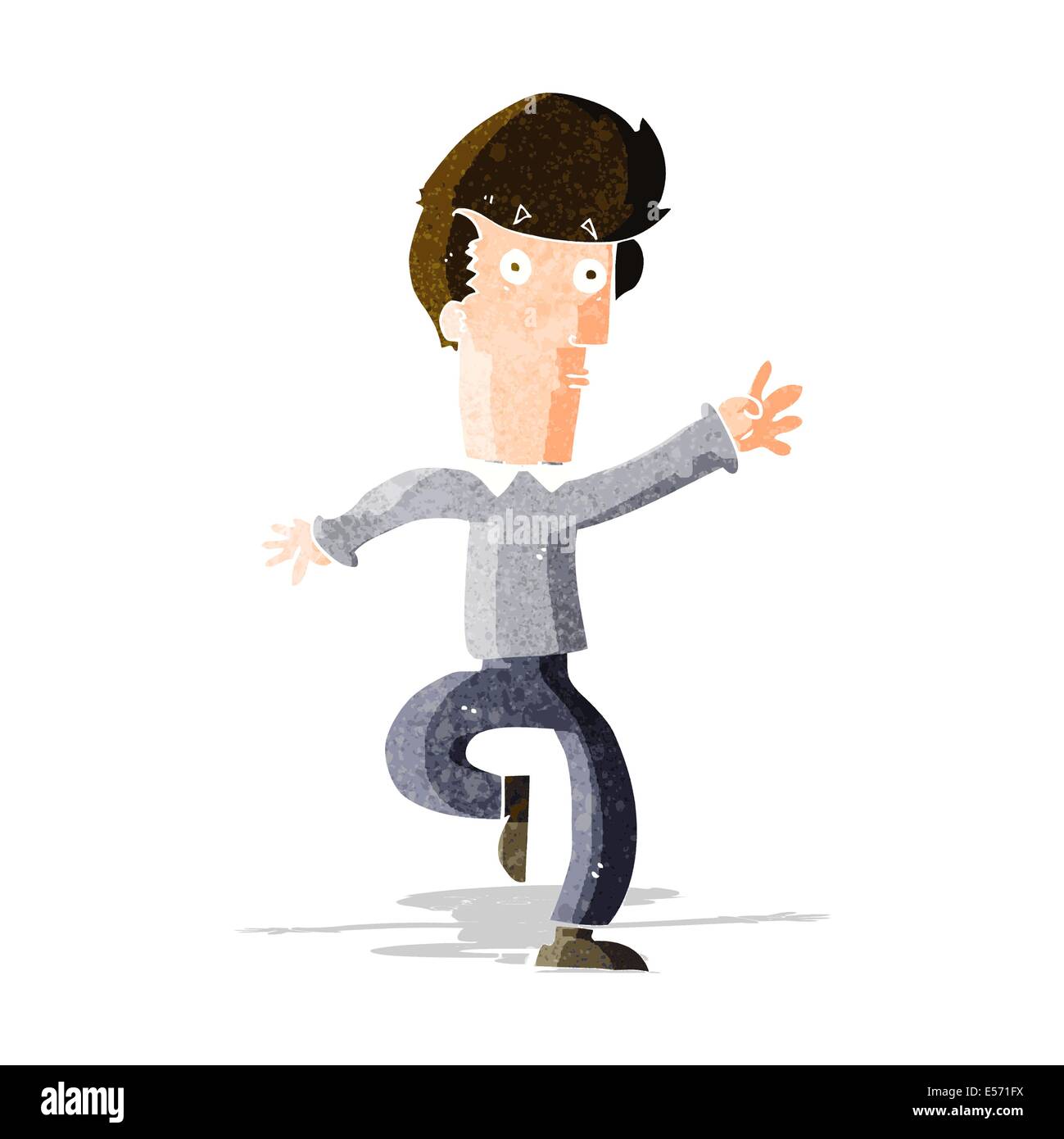 Cartoon Rushing Man Stockfotos und -bilder Kaufen - Alamy