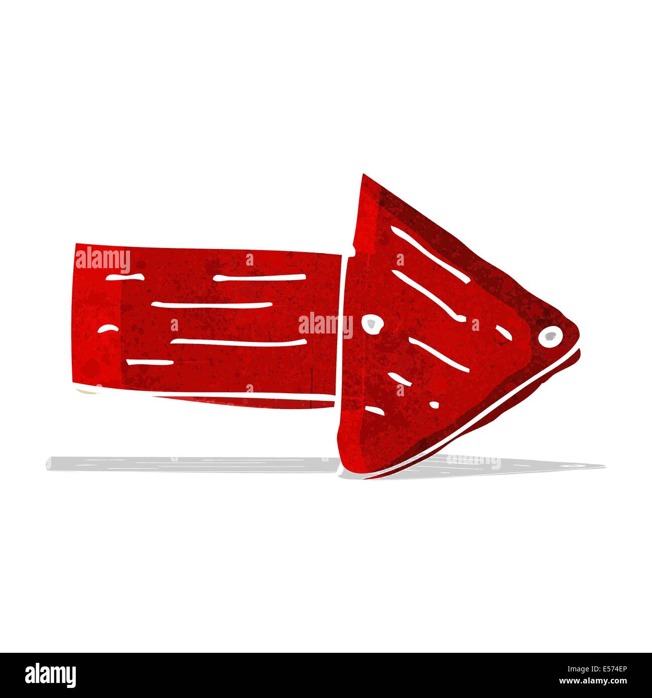 Cartoon zeigenden Pfeil-symbol Stock-Vektorgrafik - Alamy