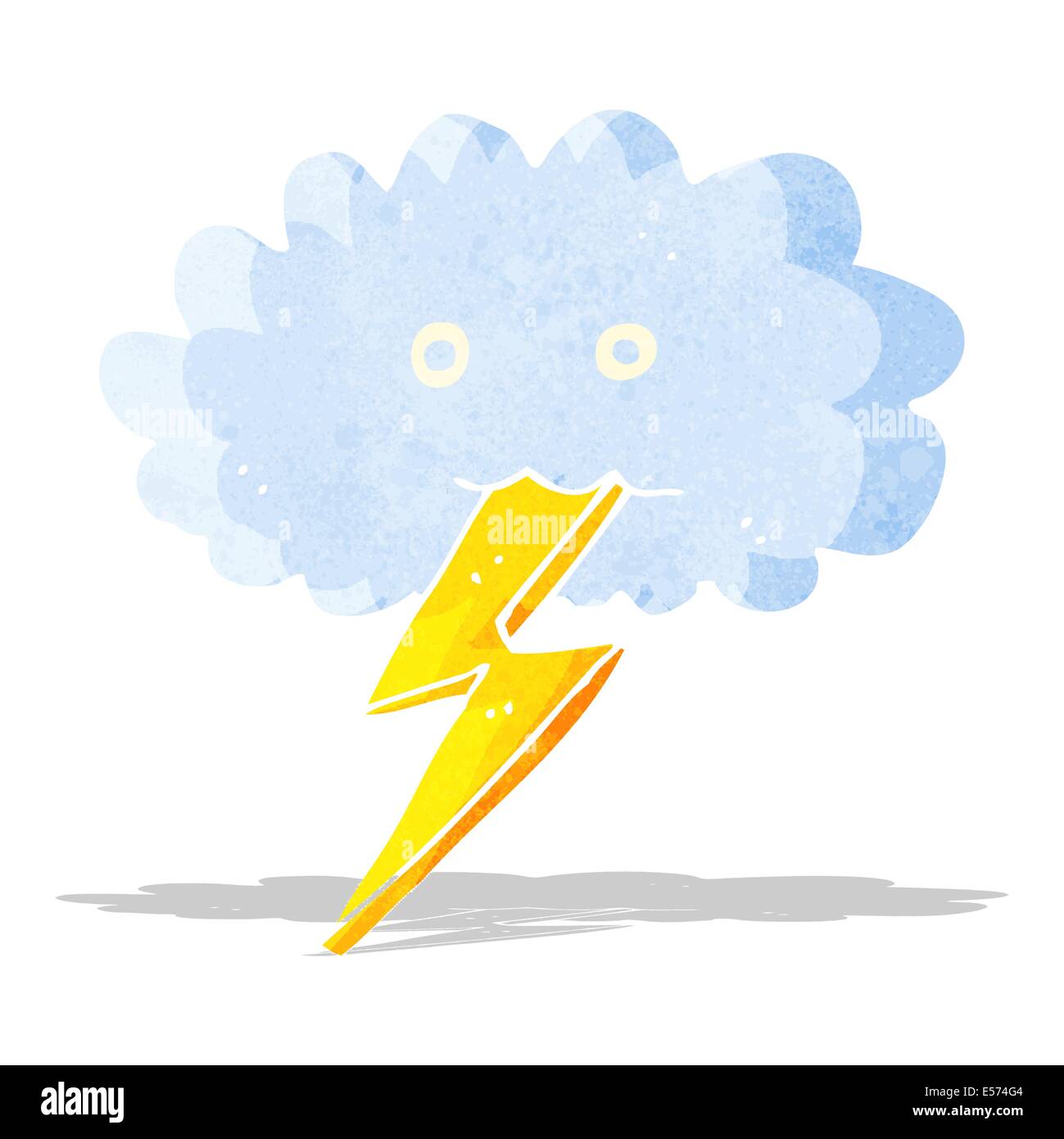 Cartoon lightning bolt cloud -Fotos und -Bildmaterial in hoher ...