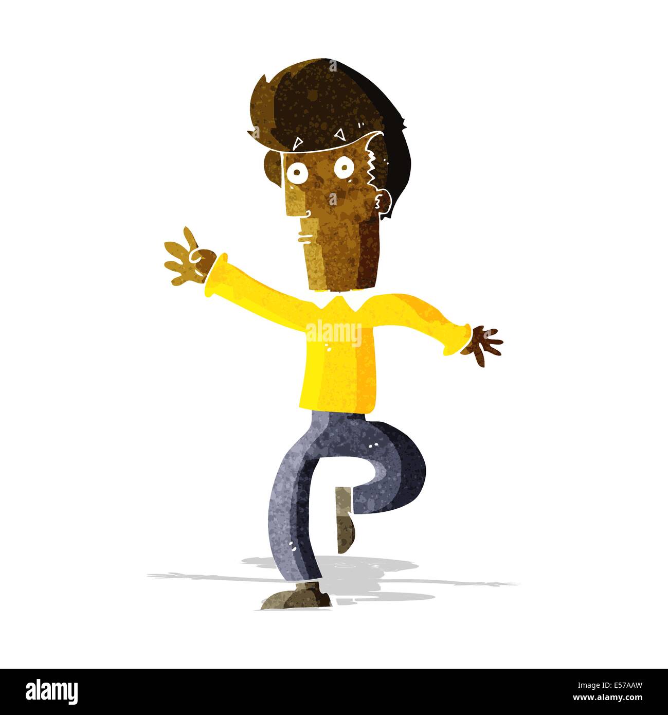 Cartoon rushing man -Fotos und -Bildmaterial in hoher Auflösung – Alamy