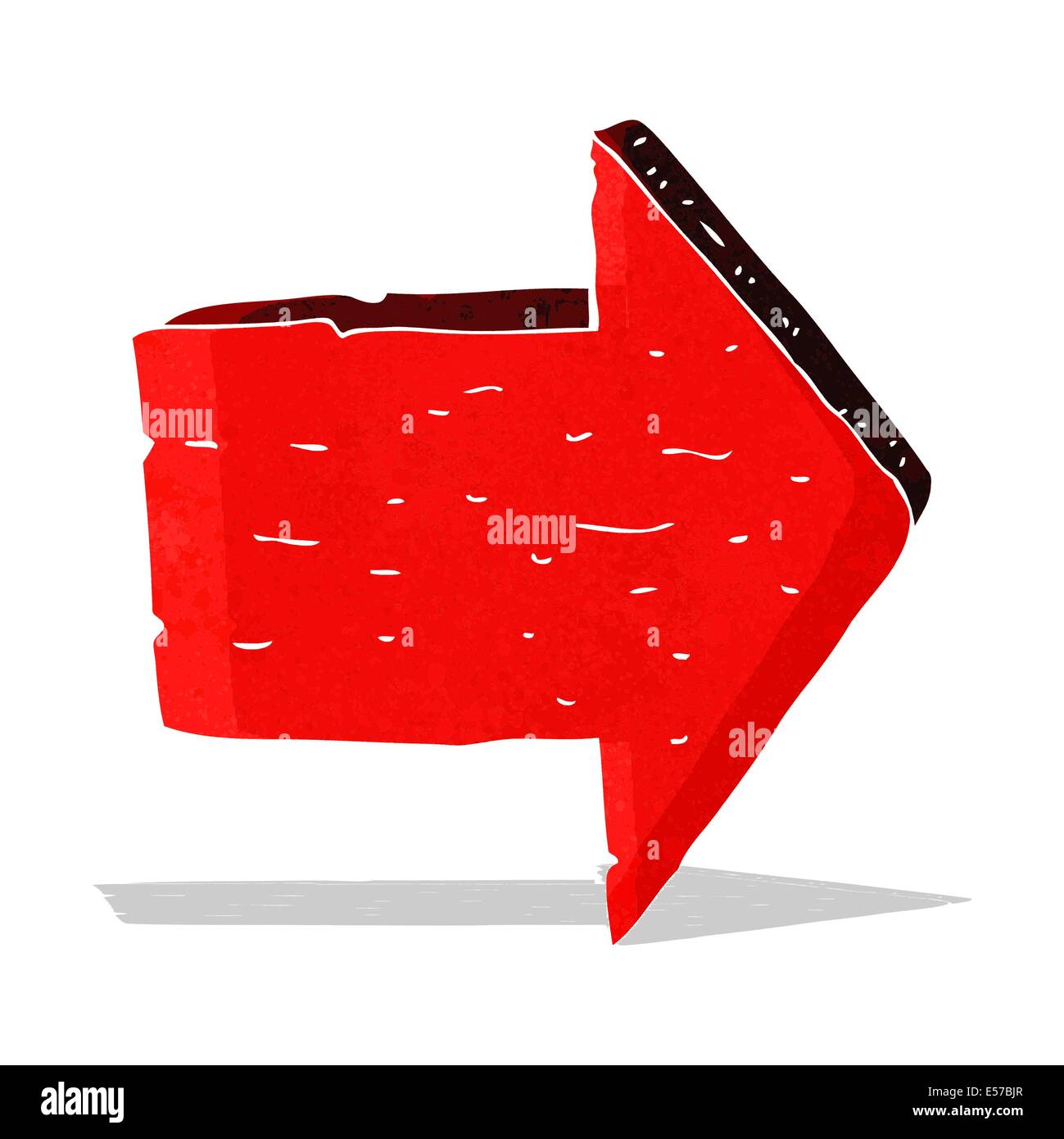 Cartoon zeigt Pfeil-Symbol Stock-Vektorgrafik - Alamy