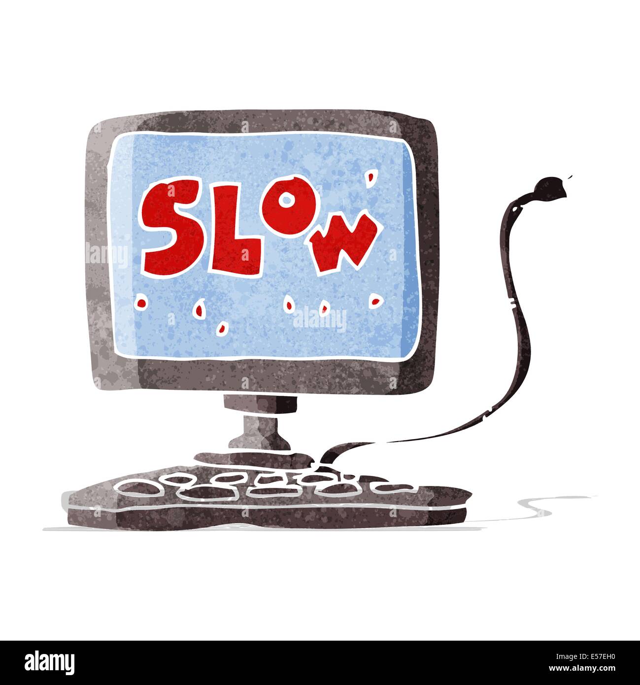 Cartoon slow computer -Fotos und -Bildmaterial in hoher Auflösung – Alamy