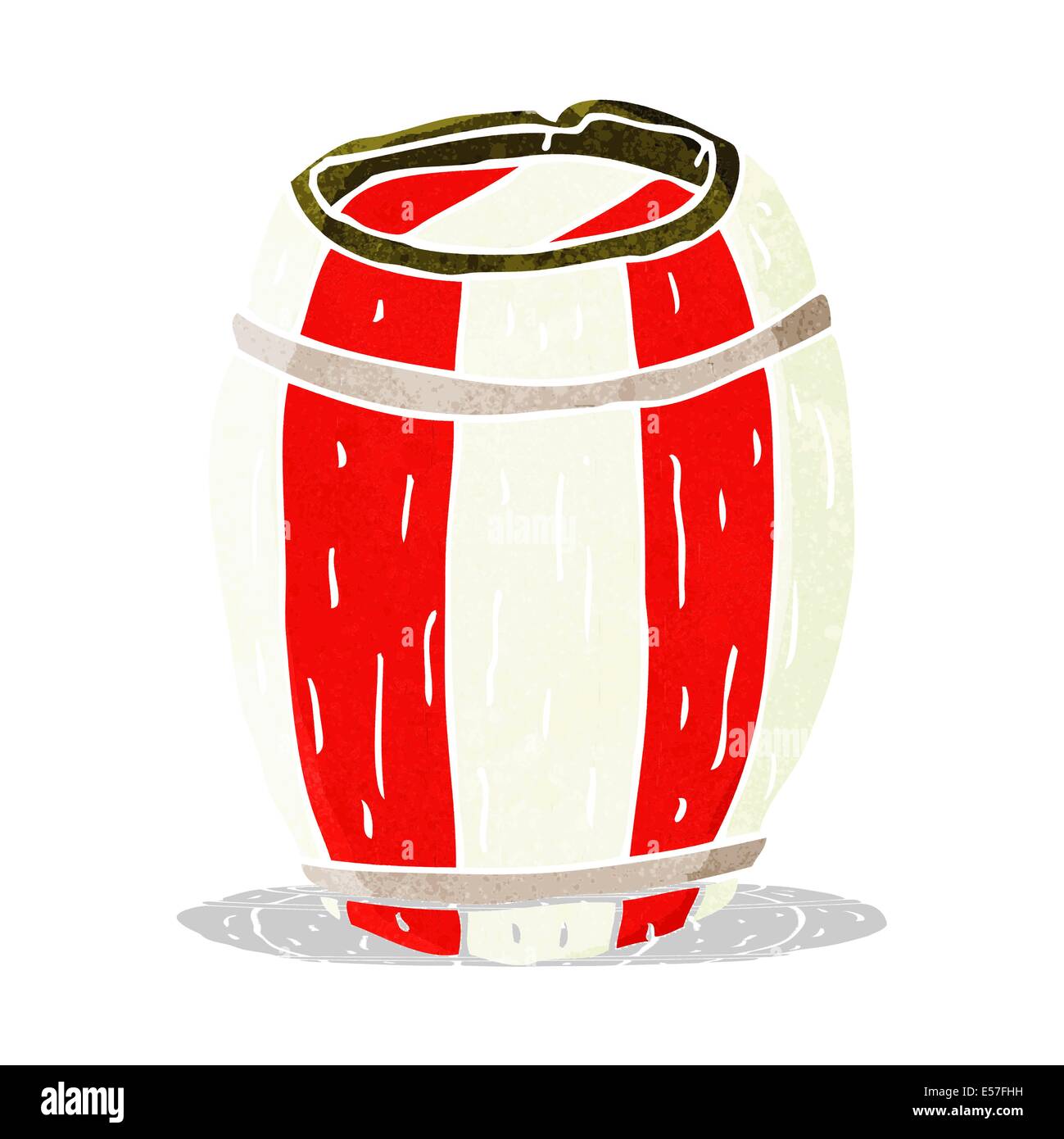 Cartoon gemalt Fass Stock-Vektorgrafik - Alamy