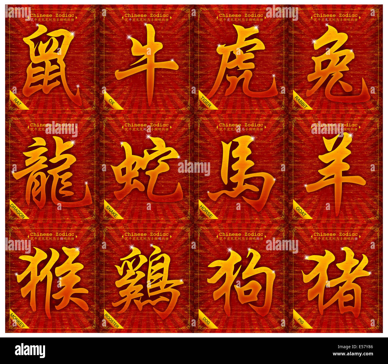 12 zodiac signs art -Fotos und -Bildmaterial in hoher Auflösung – Alamy