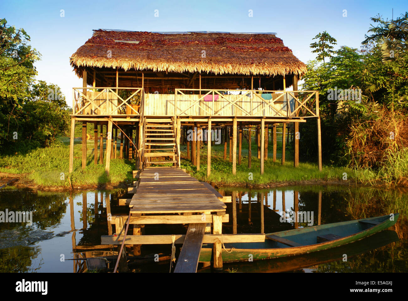Peru, peruanische Amazonas-Landschaft. Die Foto heutige typische ...