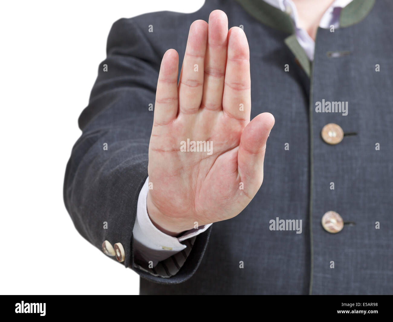 Handbewegung stoppen -Fotos und -Bildmaterial in hoher Auflösung – Alamy