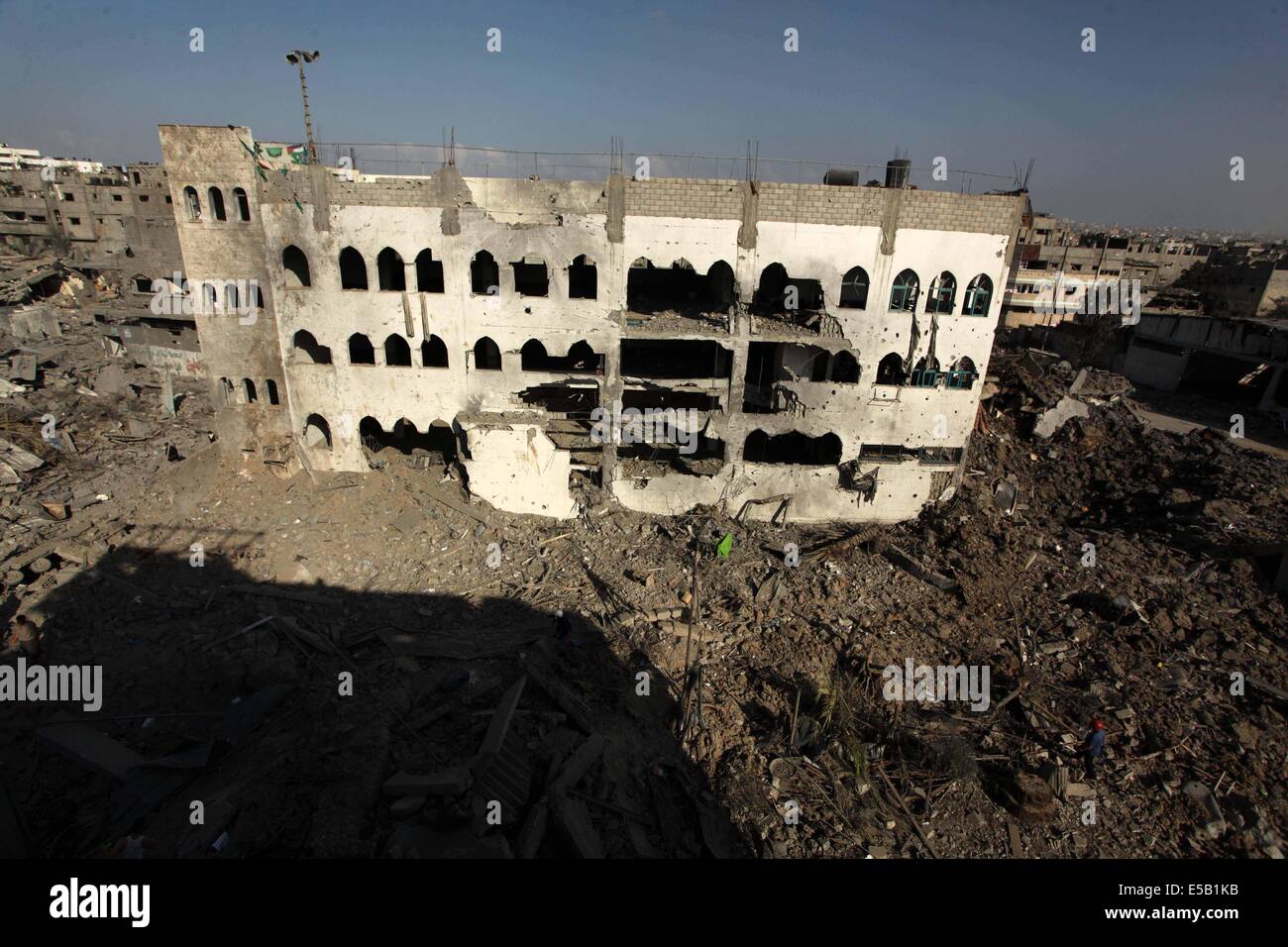 Gaza-Stadt, Gazastreifen, Palästinensische Gebiete. 26. Juli 2014. Eine ...