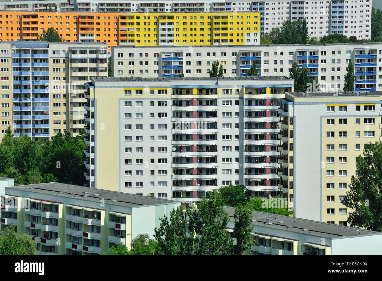 Plattenbau-Siedlung, Marzahn, Berlin, Deutschland Stockfotografie - Alamy