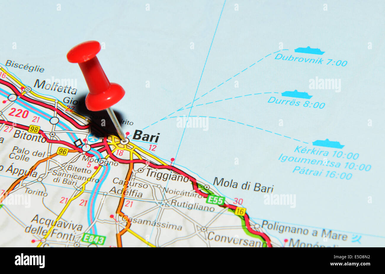 Map of bari -Fotos und -Bildmaterial in hoher Auflösung – Alamy