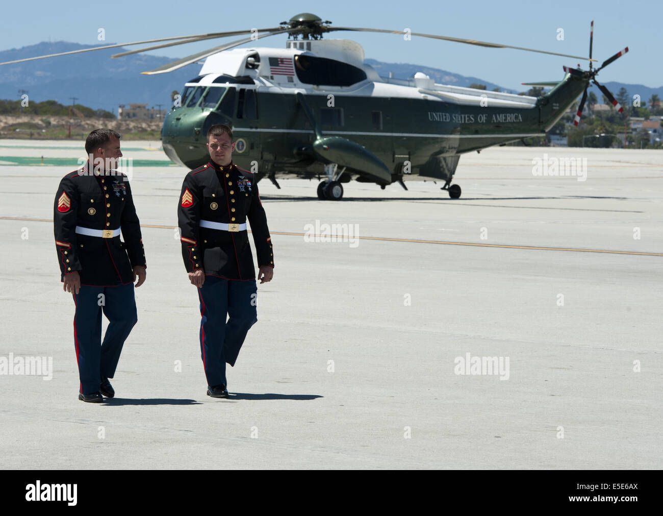 23. Juli 2014 - Los Angeles, Kalifornien, US - Marine One---Marine One ...