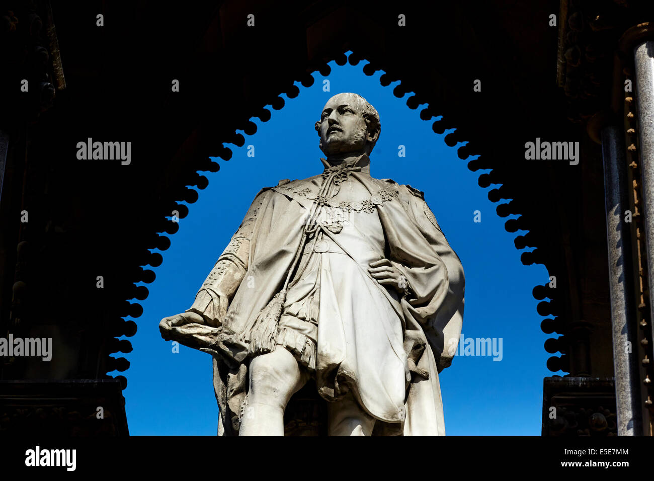Albert Albert Square Manchester UK-Statue. Albert Memorial, einem ...