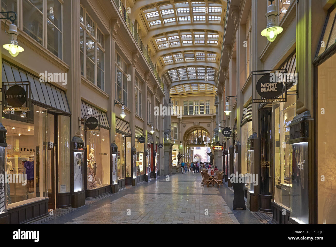 Germany Leipzig Shopping Arcade Maedlerpassage Stockfotos und -bilder ...
