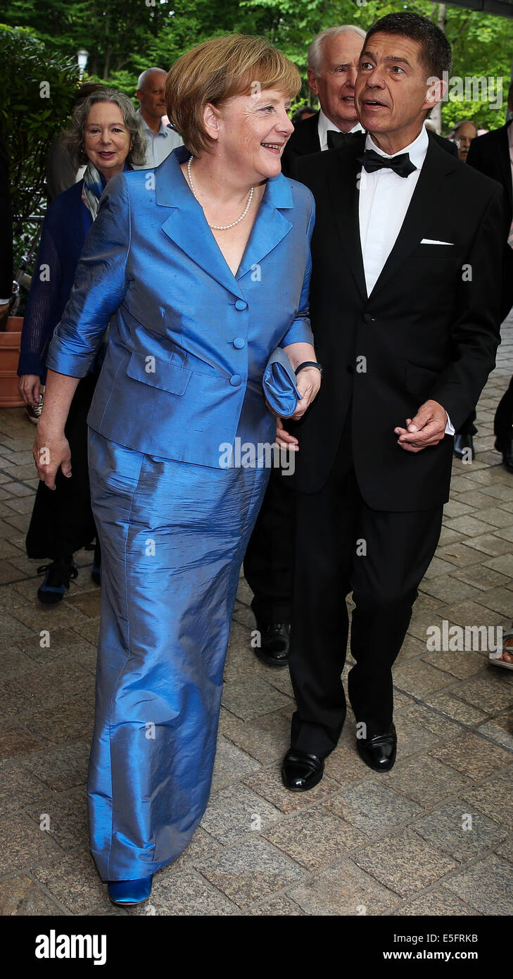 Bayreuth, Deutschland. 30. Juli 2014. Deutsche Bundeskanzlerin Angela ...