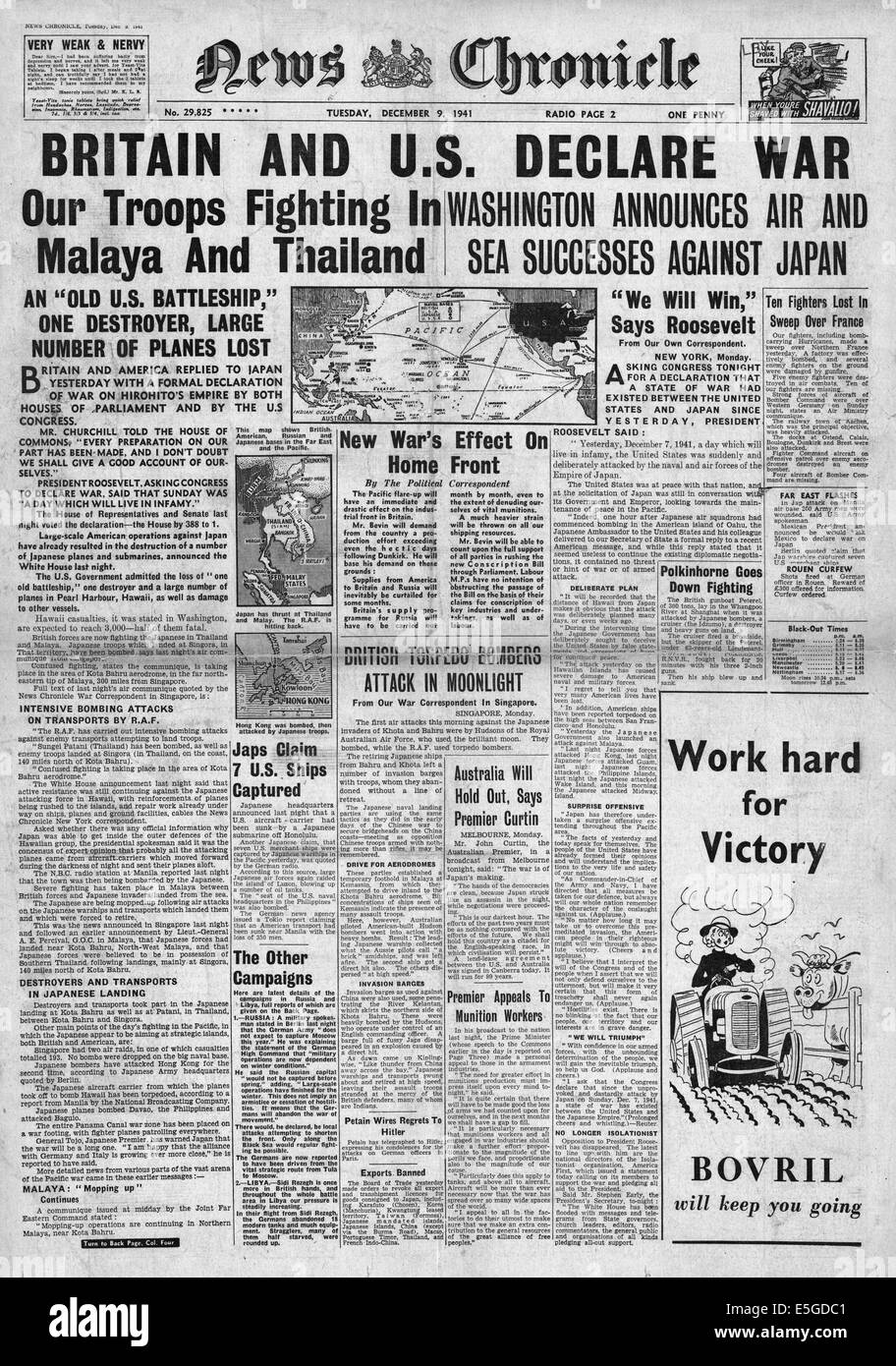 1941 nachrichtenchronik -Fotos und -Bildmaterial in hoher Auflösung – Alamy