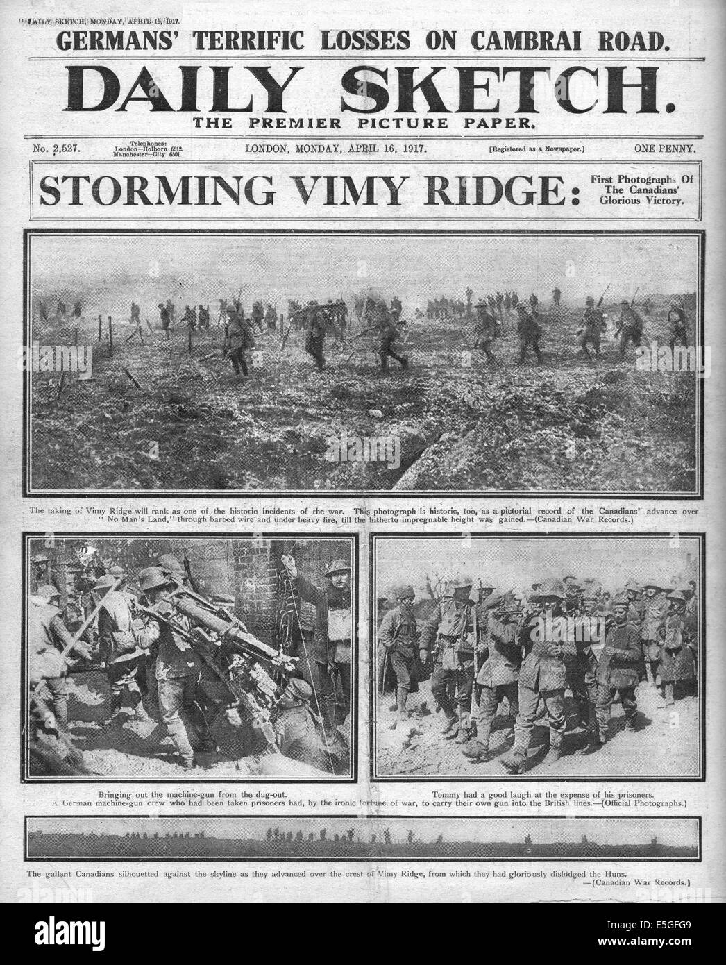 Schlacht von vimy ridge -Fotos und -Bildmaterial in hoher Auflösung – Alamy
