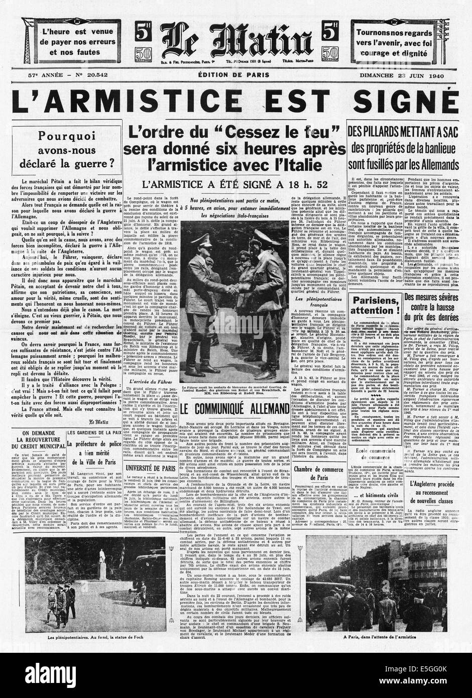 Kapitulation frankreich 1940 -Fotos und -Bildmaterial in hoher Auflösung – Alamy