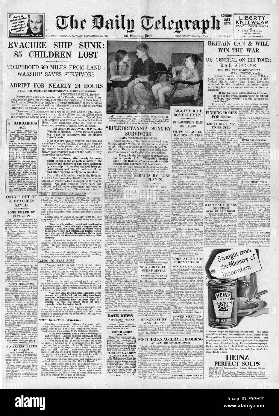 Ss city of benares Schwarzweiß-Stockfotos und -bilder - Alamy