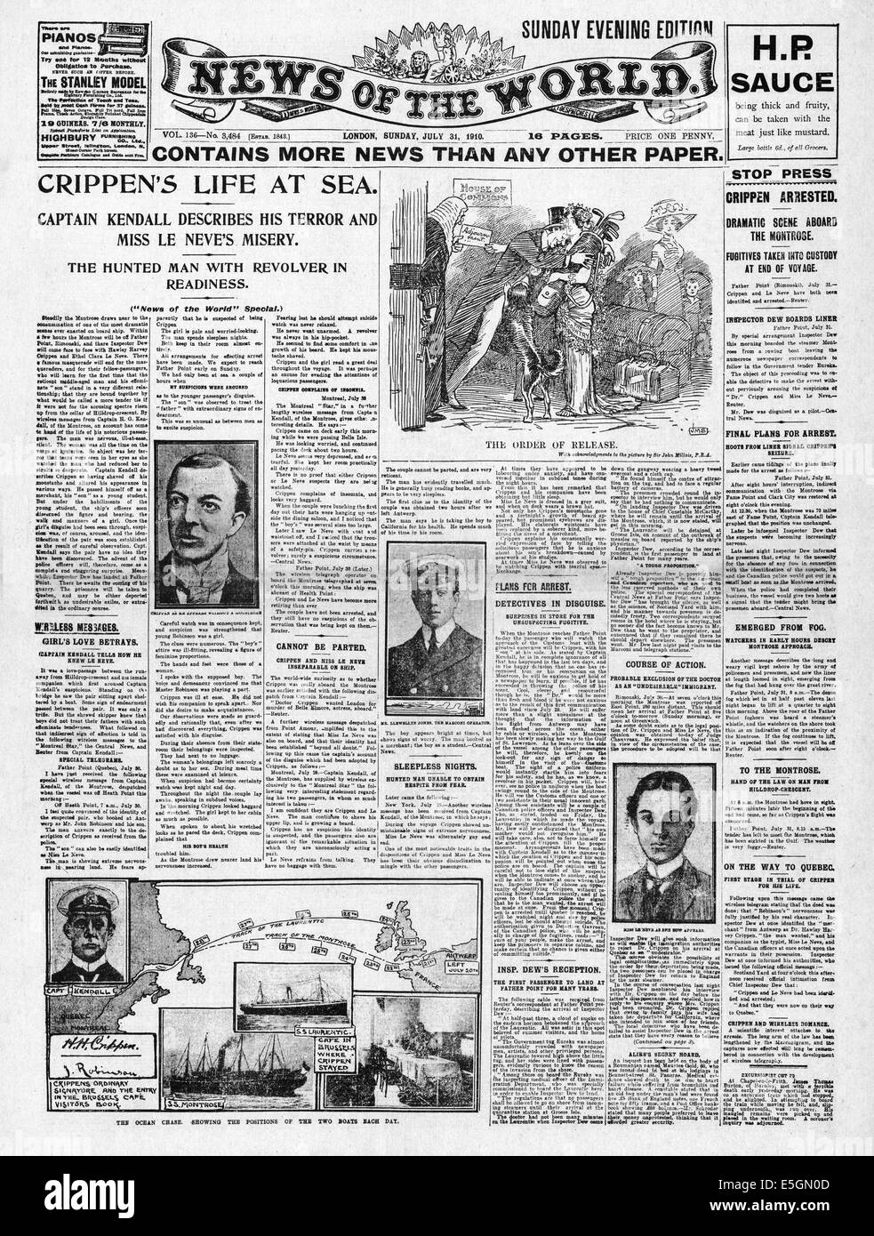 Dr hawley crippen mit ethel le neve -Fotos und -Bildmaterial in hoher ...