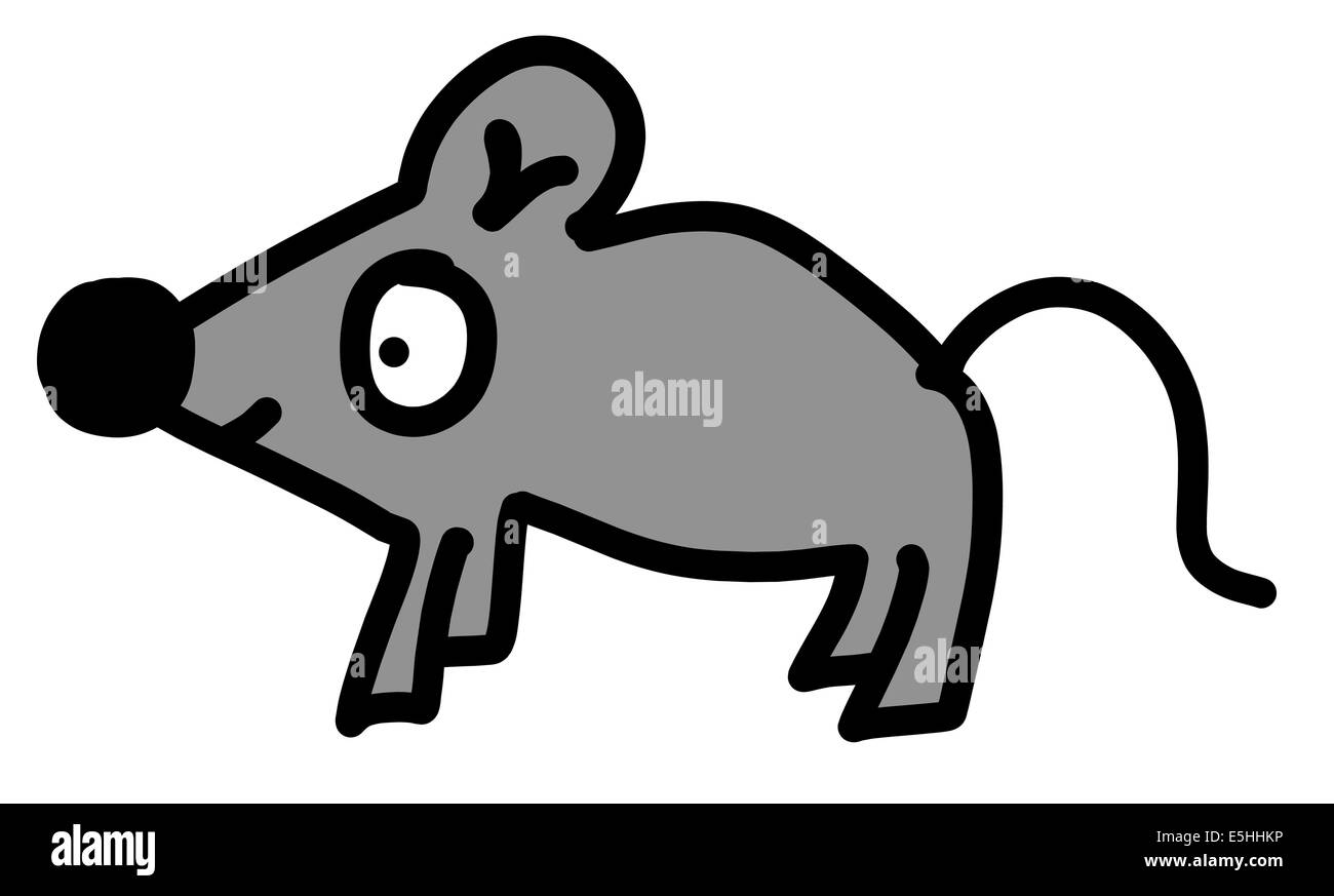 Abbildung einer Cartoon-Maus Stockfotografie - Alamy