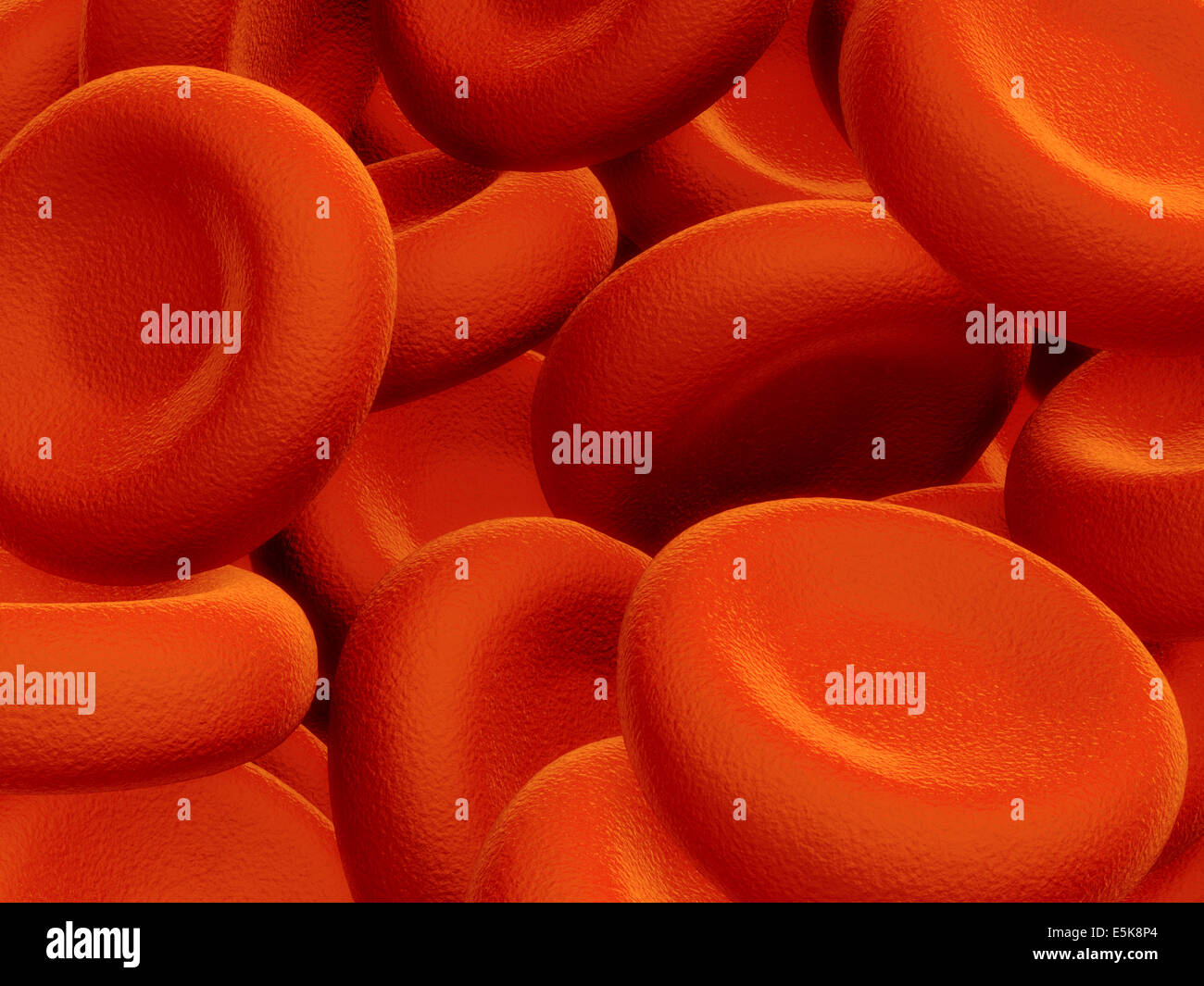 Illustration des menschlichen Blutzellen - 3d render Stockfotografie ...