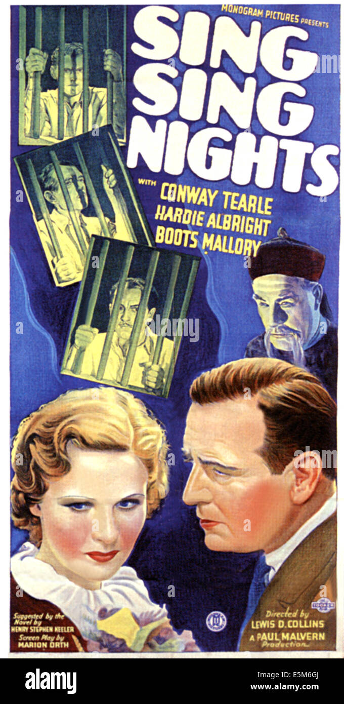 SING SING Nächte, Stiefel Mallory, Conway Tearle, Edward Keane, 1934 ...