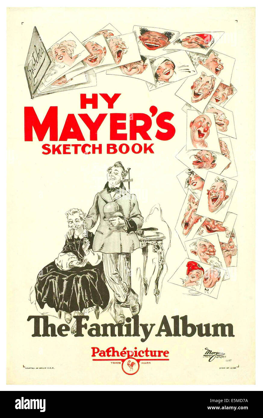 DIE Familienalbum, Poster mit Zeichentrick von Henry "Hy" Mayer, 1926 ...
