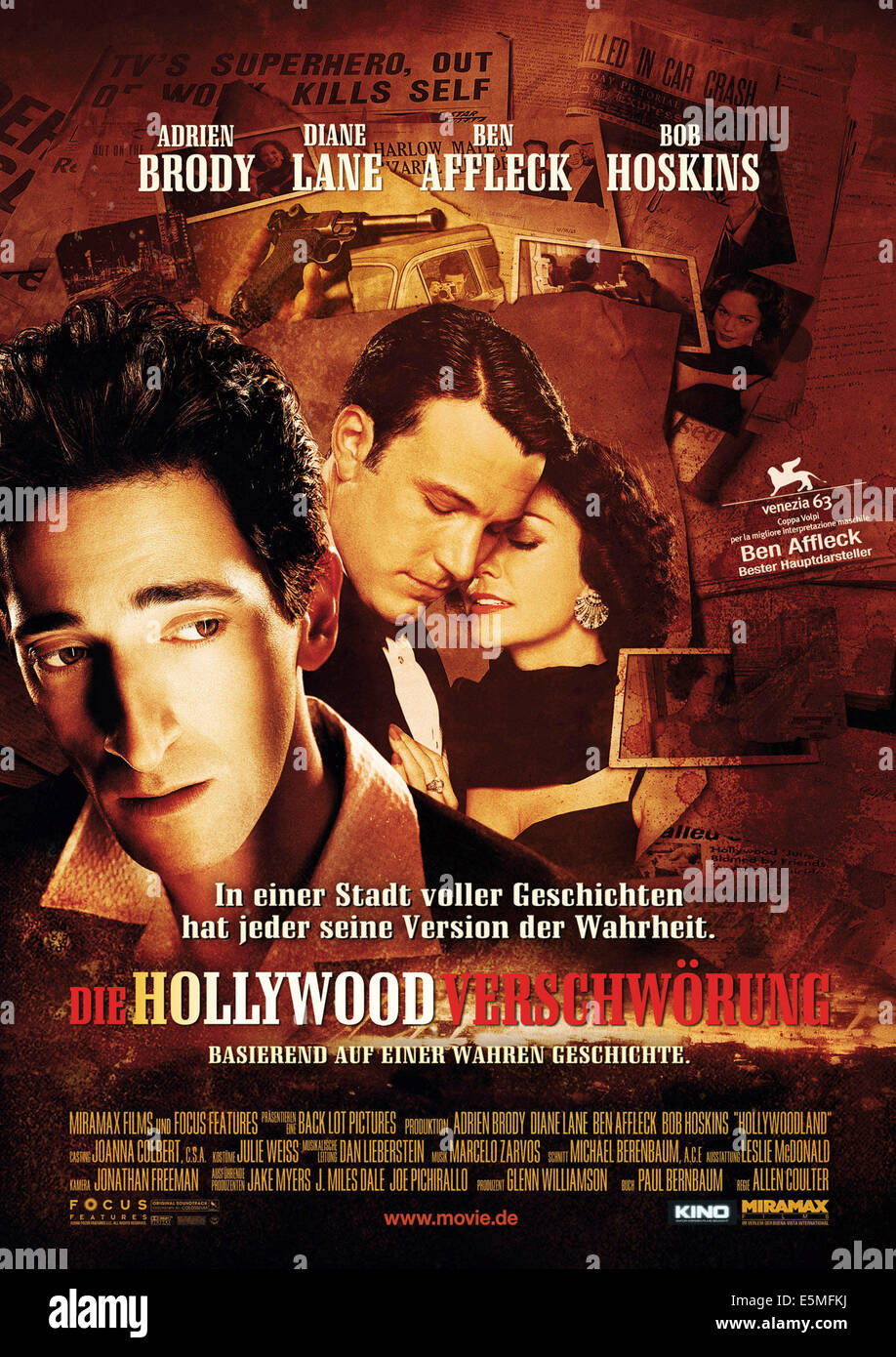 HOLLYWOODLAND, Adrien Brody, Ben Affleck, Diane Lane, 2006, (c) Focus ...