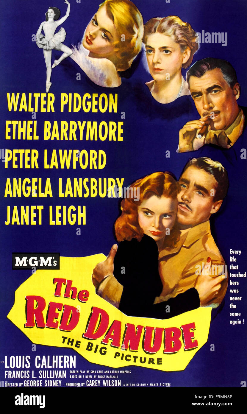 DIE rote Donau, von oben links: Angela Lansbury, Ethel Barrymore ...