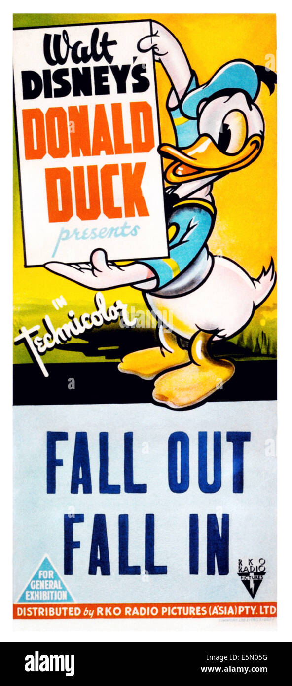 Donald Duck Poster Stockfotos und -bilder Kaufen - Alamy