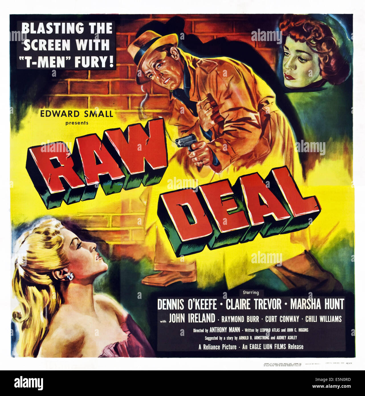 RAW DEAL, von unten links: Marsha Hunt, Dennis O'Keefe, Claire Trevor ...