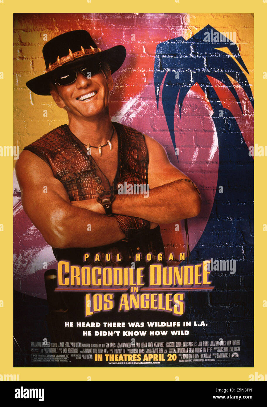CROCODILE DUNDEE IN LOS ANGELES, Plakat, Paul Hogan, 2001. © Paramount ...