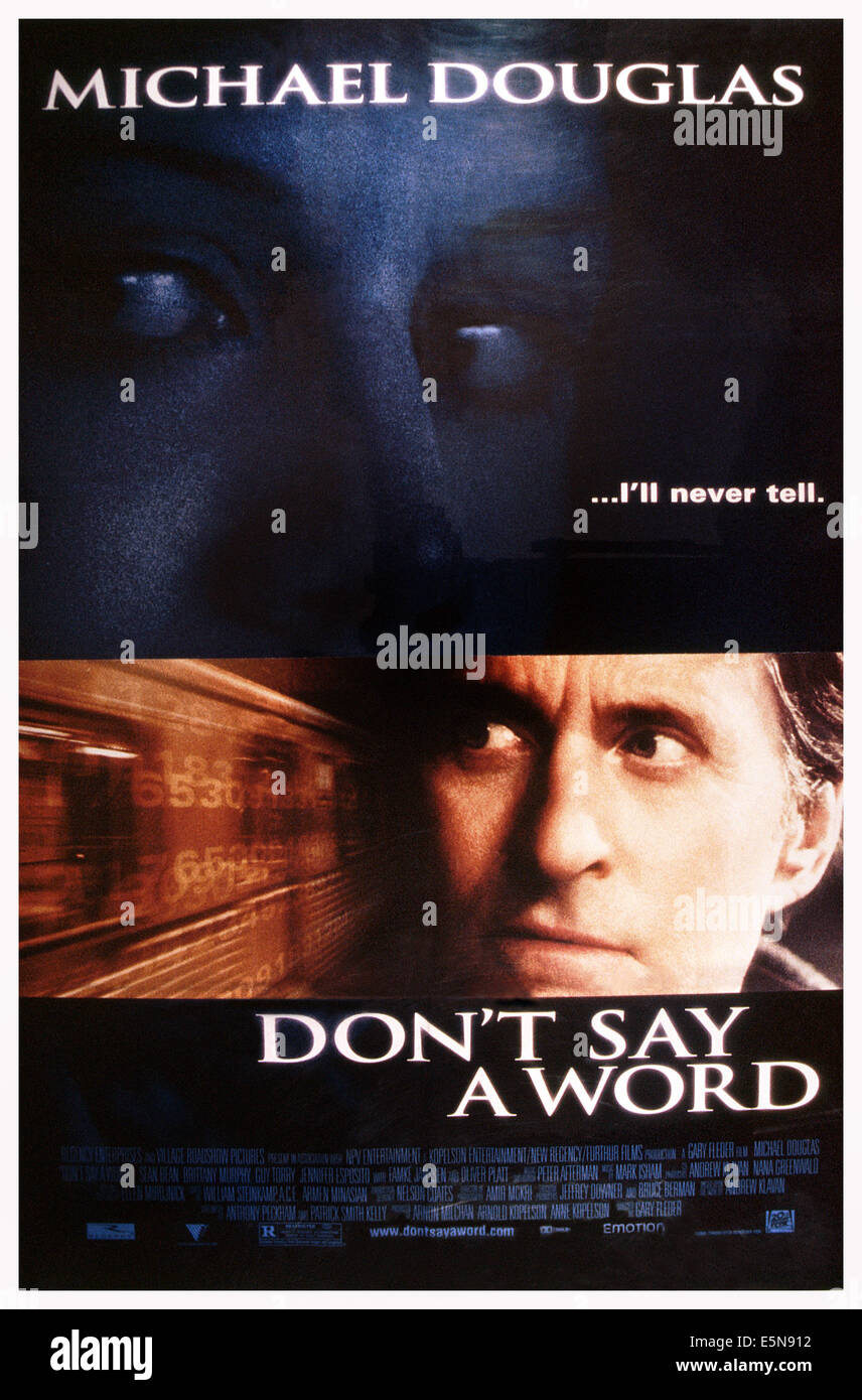 Plakat michael douglas -Fotos und -Bildmaterial in hoher Auflösung – Alamy