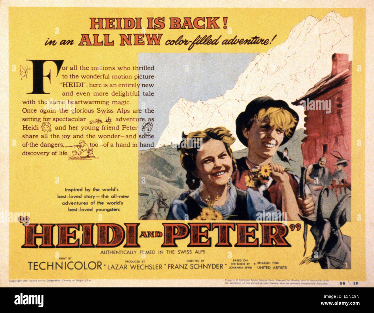 HEIDI und PETER, (auch bekannt als HEIDI UND PETER), von links: Elsbeth ...