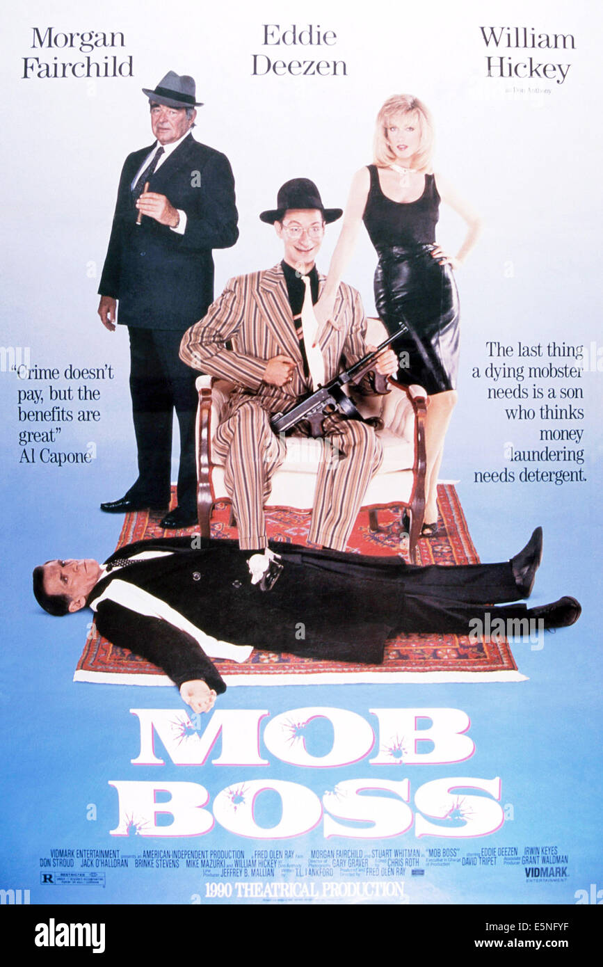 Mafia-BOSS, von links: Stuart Whitman, Eddie Deezen, Morgan Fairchild ...