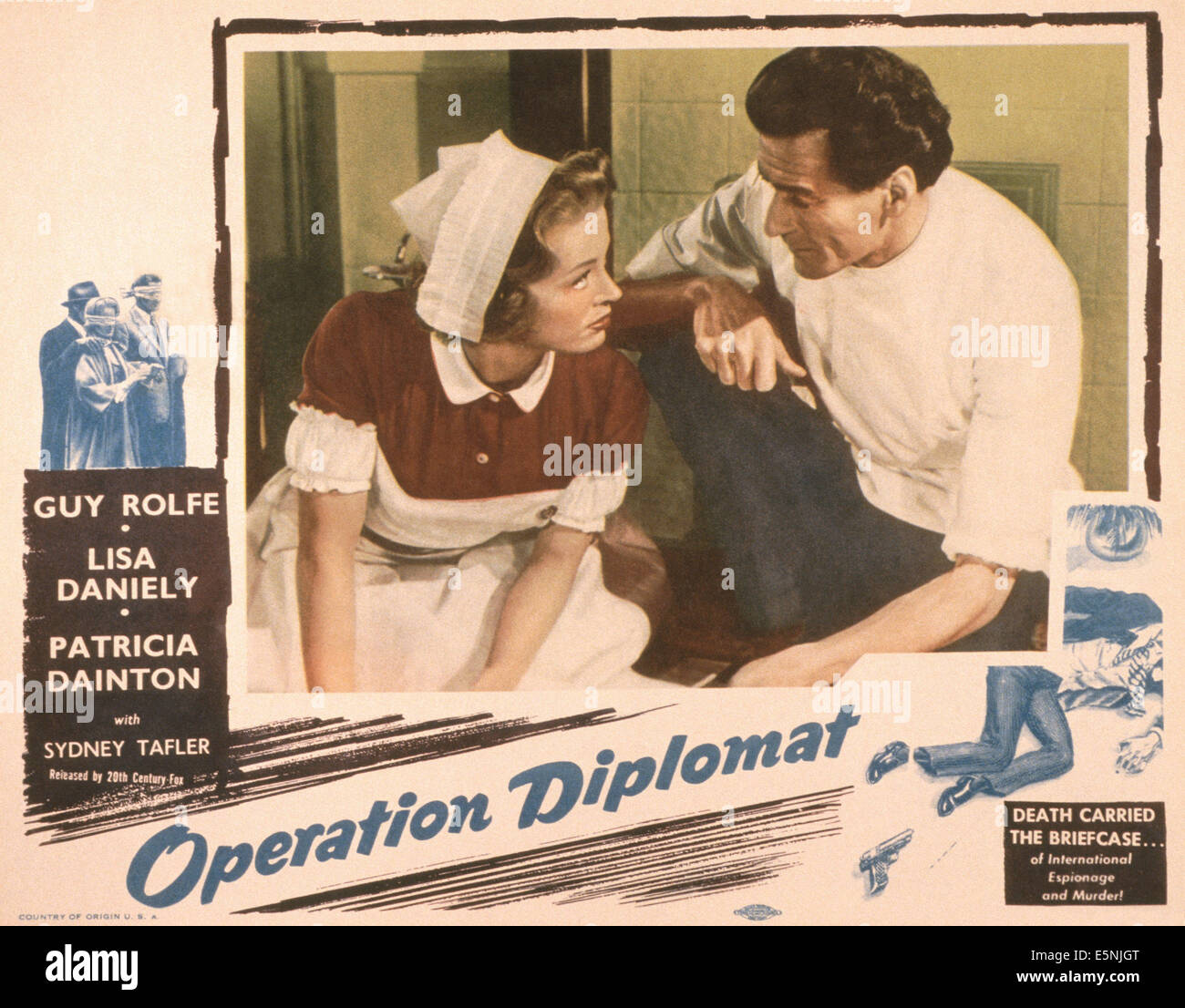 Betrieb DIPLOMAT, US-Lobbycard, Mitte von links: Lisa Daniely, Guy ...
