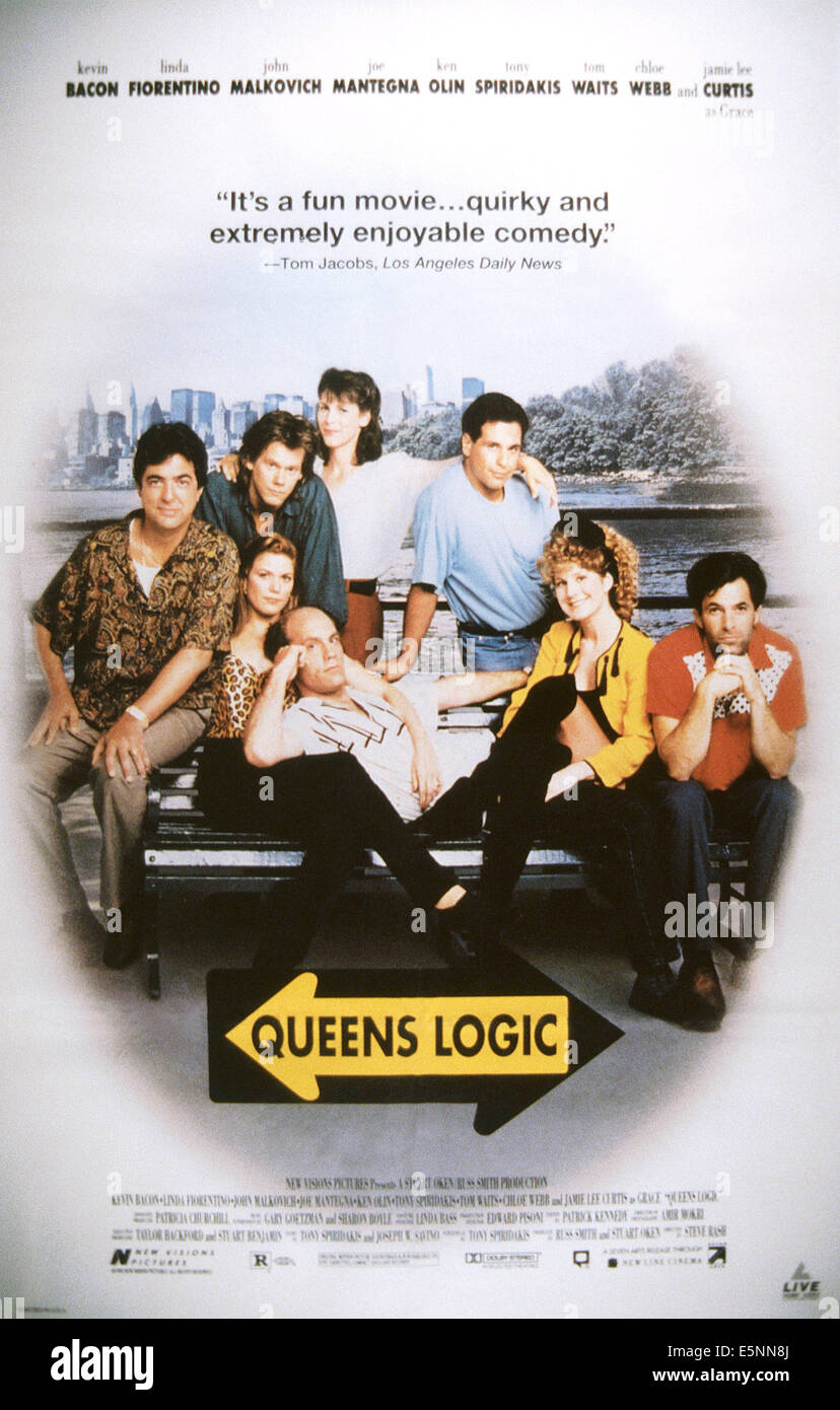 QUEENS LOGIC, US Plakate, vorne von links: Linda Fiorentino, John ...