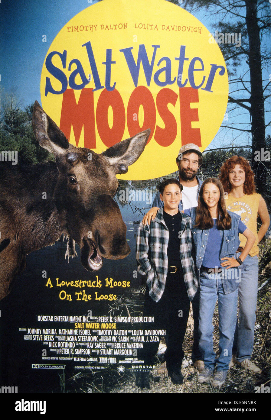 Salz Wasser Elch, kanadische Plakat, vorne von links: Johnny Morina ...