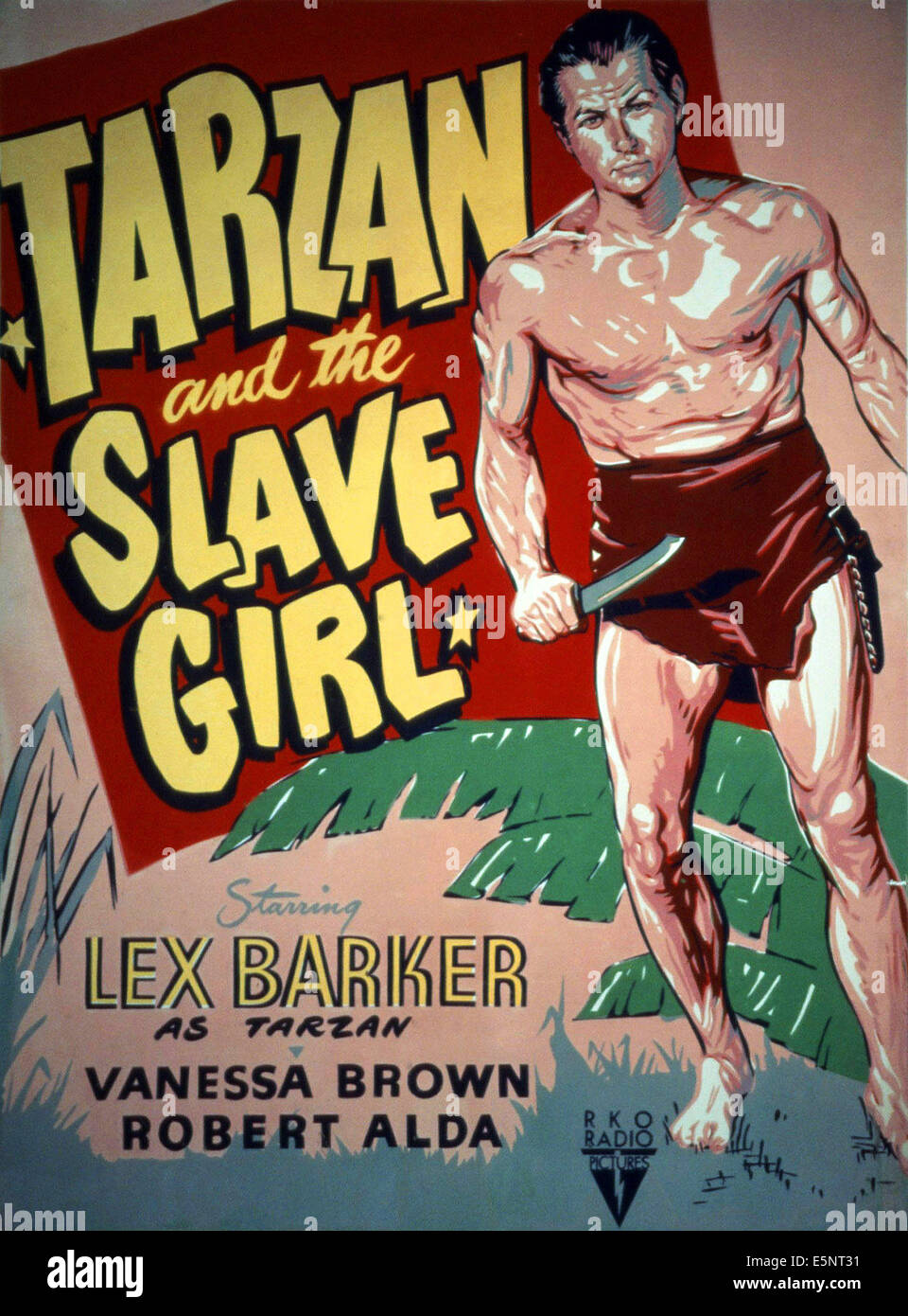 TARZAN und das SKLAVENMÄDCHEN, Lex Barker, 1950 Stockfotografie - Alamy