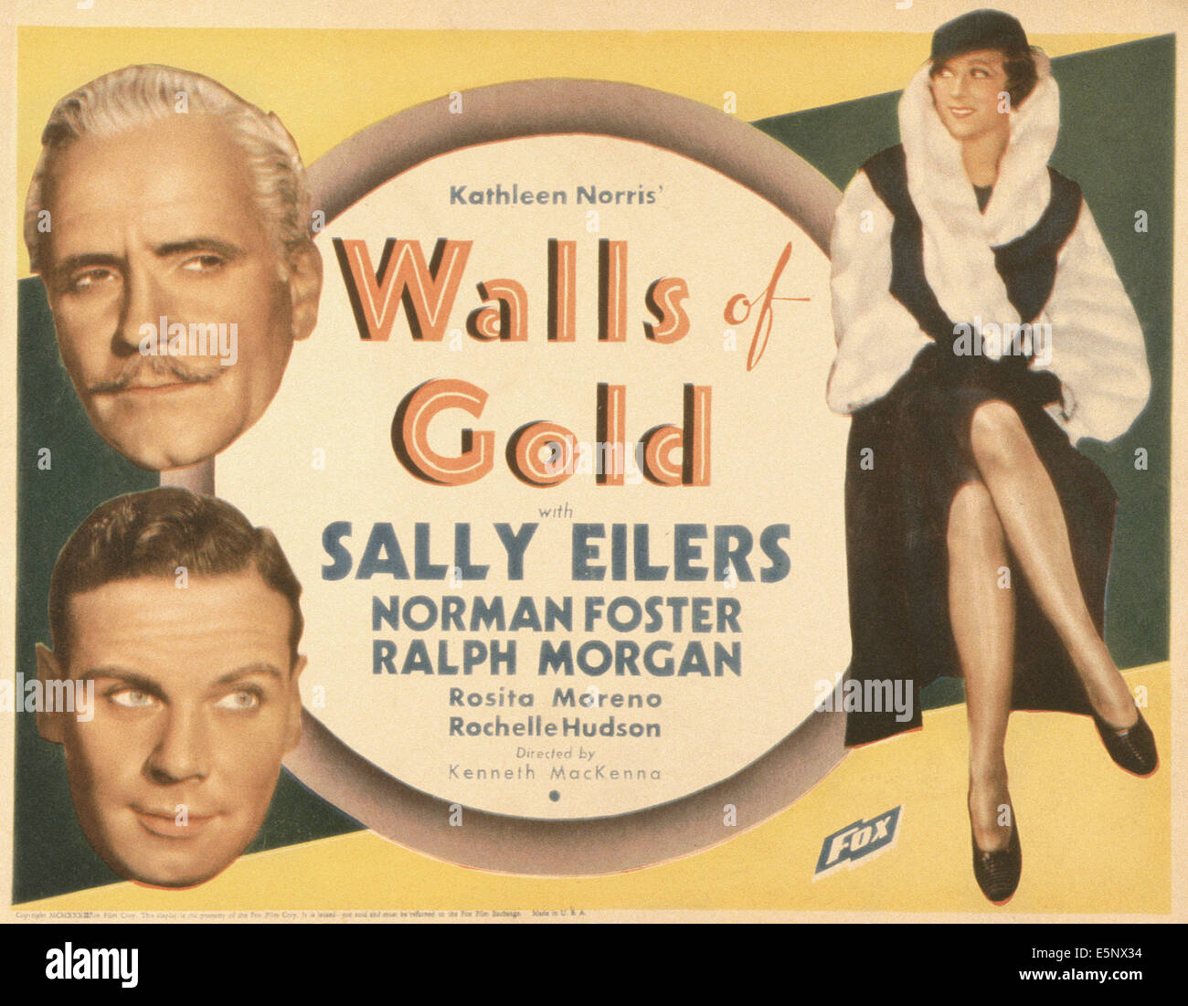 Wände aus GOLD, US-Plakat links von oben: Ralph Morgan, Norman foster ...