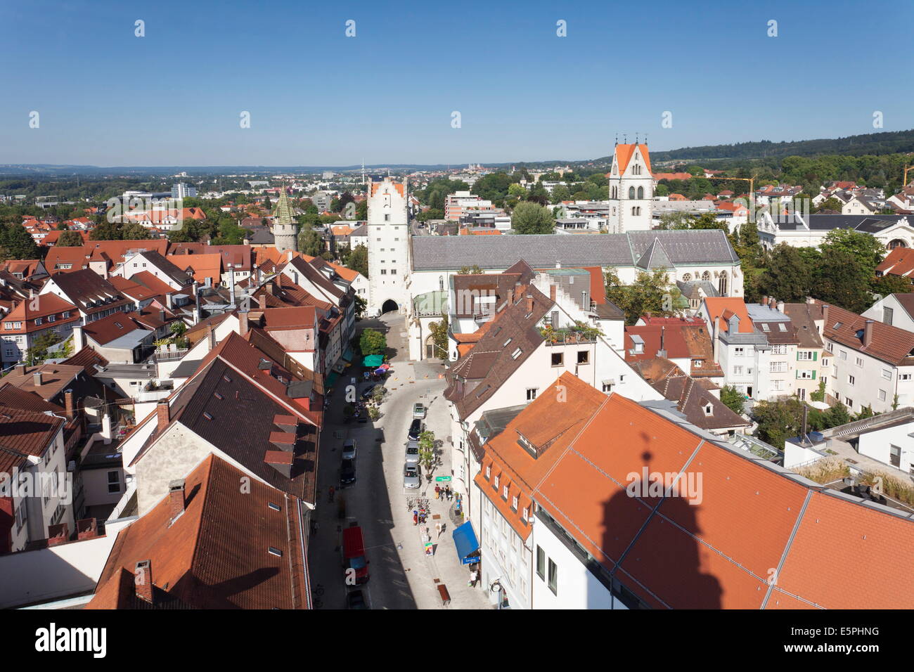 Altstadt mit Liebfrauenkirche Kirche, Frauentor Tower und Gruner Turm ...