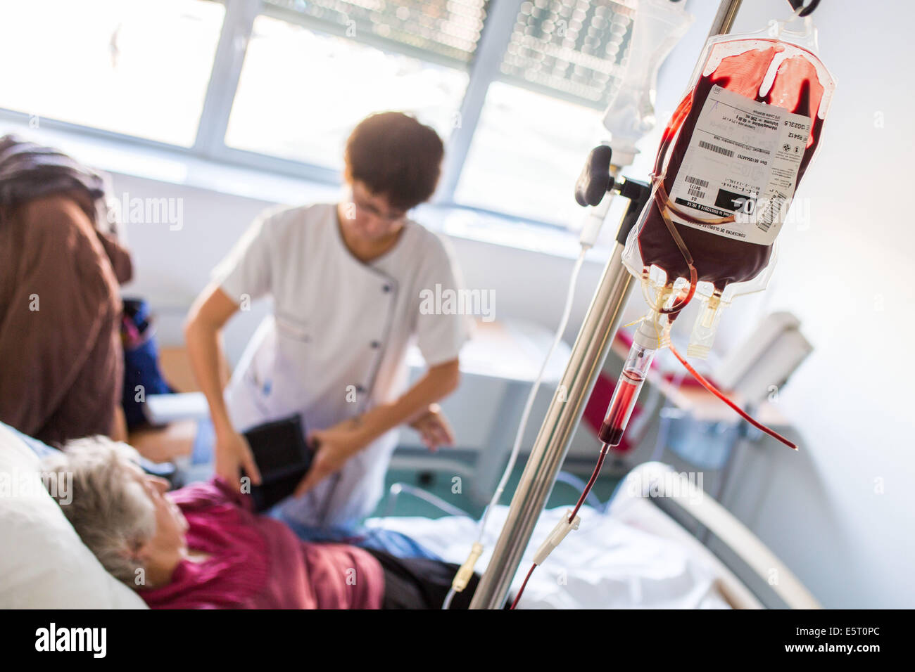 Blood Transfusion Stockfotos und -bilder Kaufen - Alamy