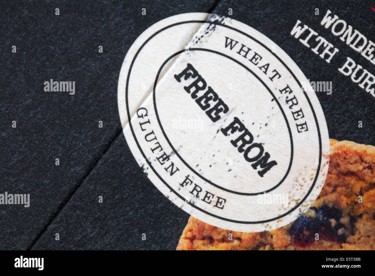 Weizen frei frei von Gluten freie Informationen Symbol looo auf Box von ...