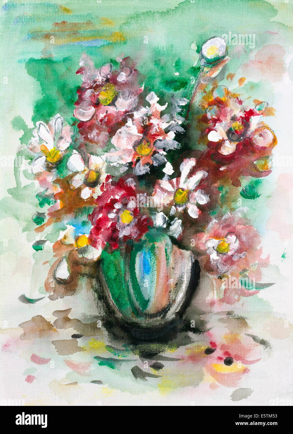 Blumenvase malerei acryl -Fotos und -Bildmaterial in hoher Auflösung ...